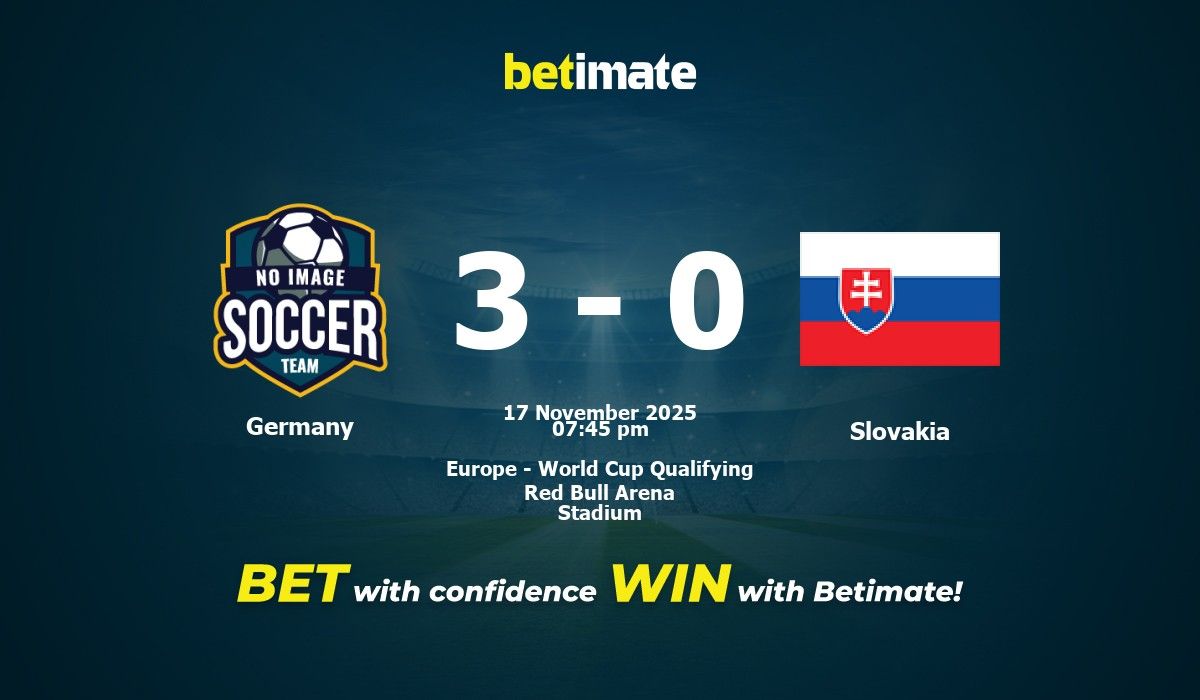 Germany vs Slovakia Prediction, Odds & Betting Tips 11/17/2025
