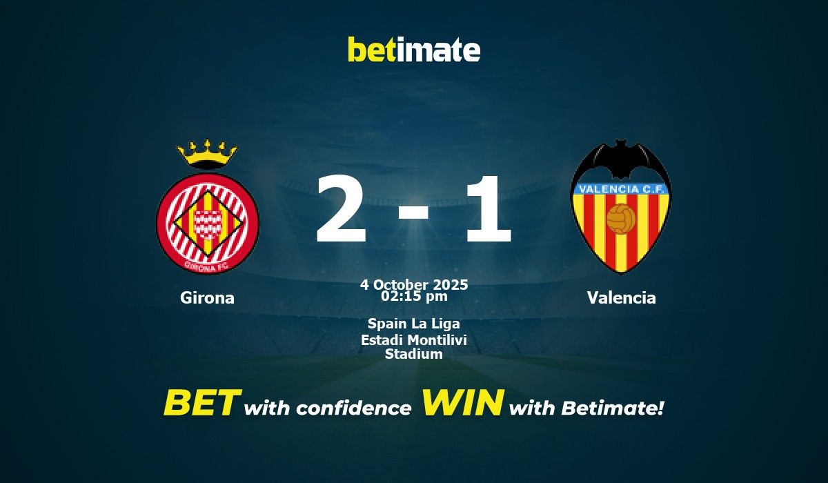 Girona vs Valencia Prediction, Odds & Betting Tips 10/04/2025
