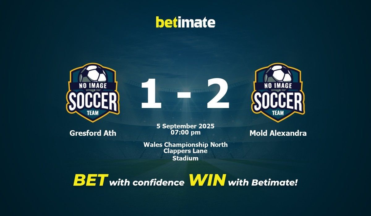 Gresford Ath vs Mold Alexandra Prediction, Odds & Betting Tips 09/05/2025