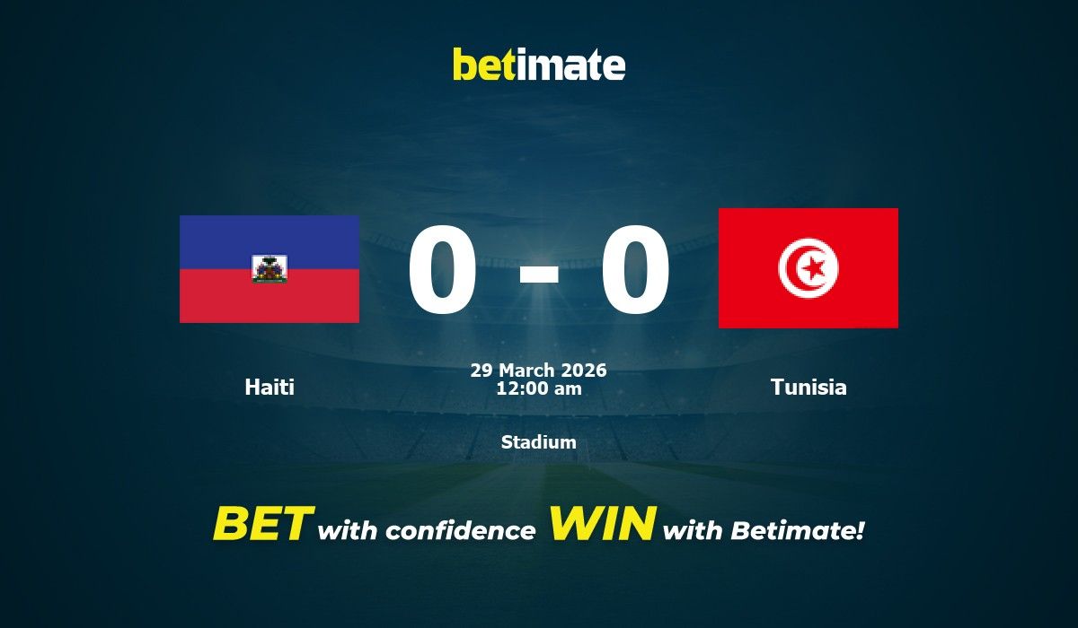 Haiti vs Tunisia Prediction, Odds & Betting Tips 03/29/2026
