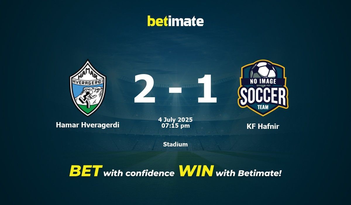 Hamar Hveragerdi vs KF Hafnir Prediction, Odds & Betting Tips 07/04/2025