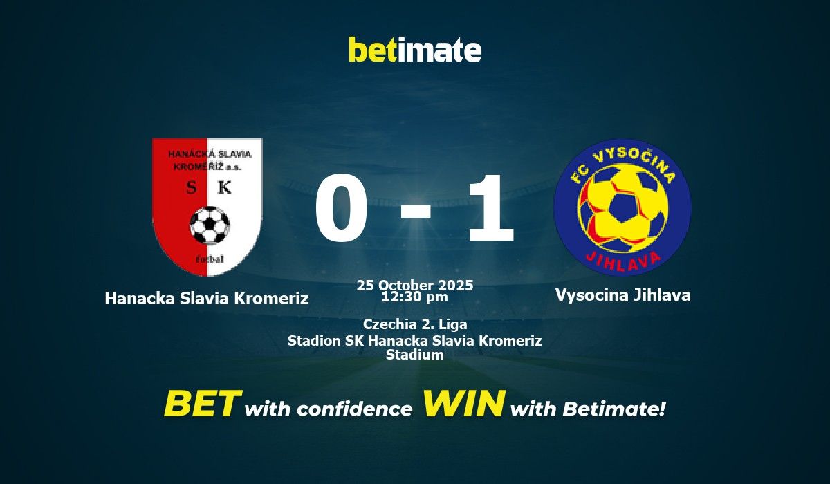 Hanacka Slavia Kromeriz vs Vysocina Jihlava Prediction, Odds & Betting ...