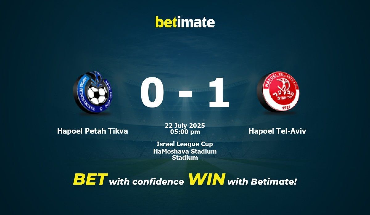 Hapoel Petah Tikva vs Hapoel Tel-Aviv Prediction, Odds & Betting Tips 07/22/2025