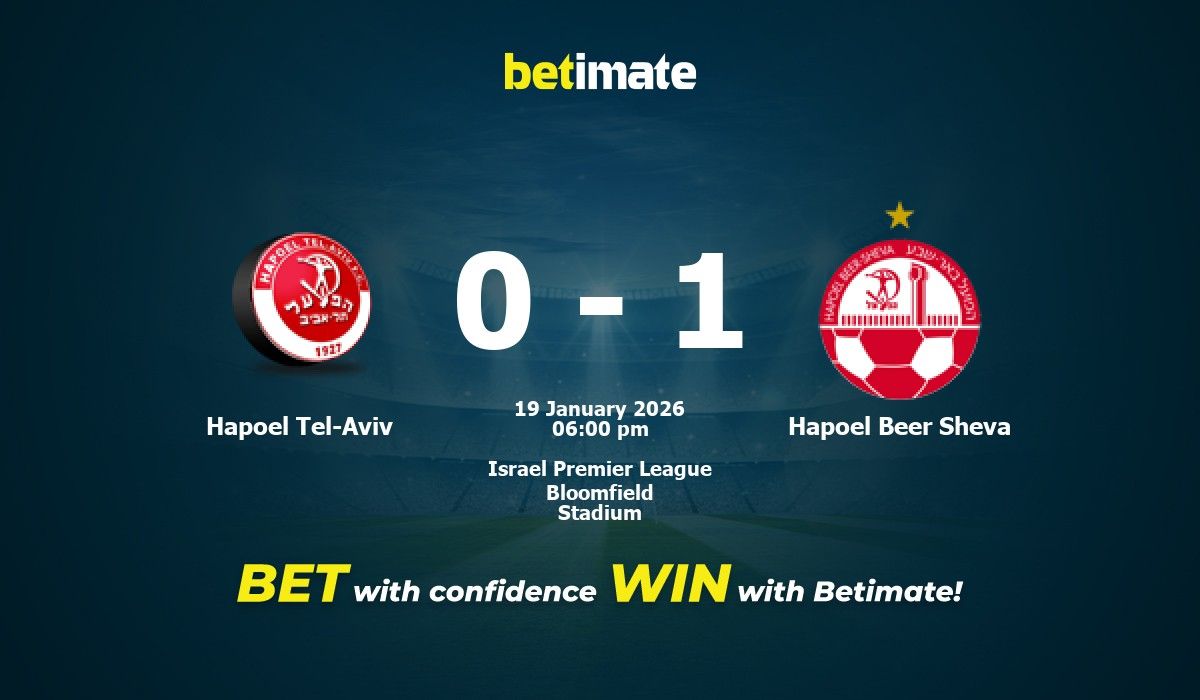 Hapoel Tel-Aviv vs Hapoel Beer Sheva Prediction, Odds & Betting Tips 01 ...