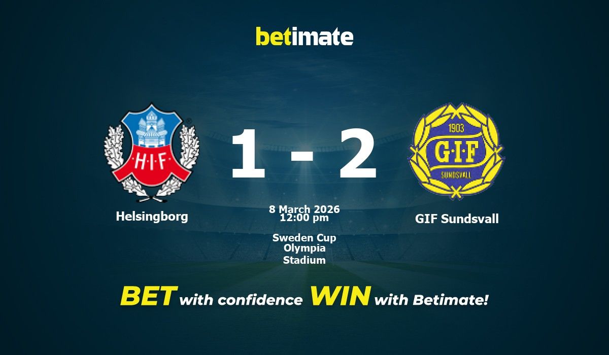 Helsingborg vs GIF Sundsvall Prediction, Odds & Betting Tips 03/08/2026