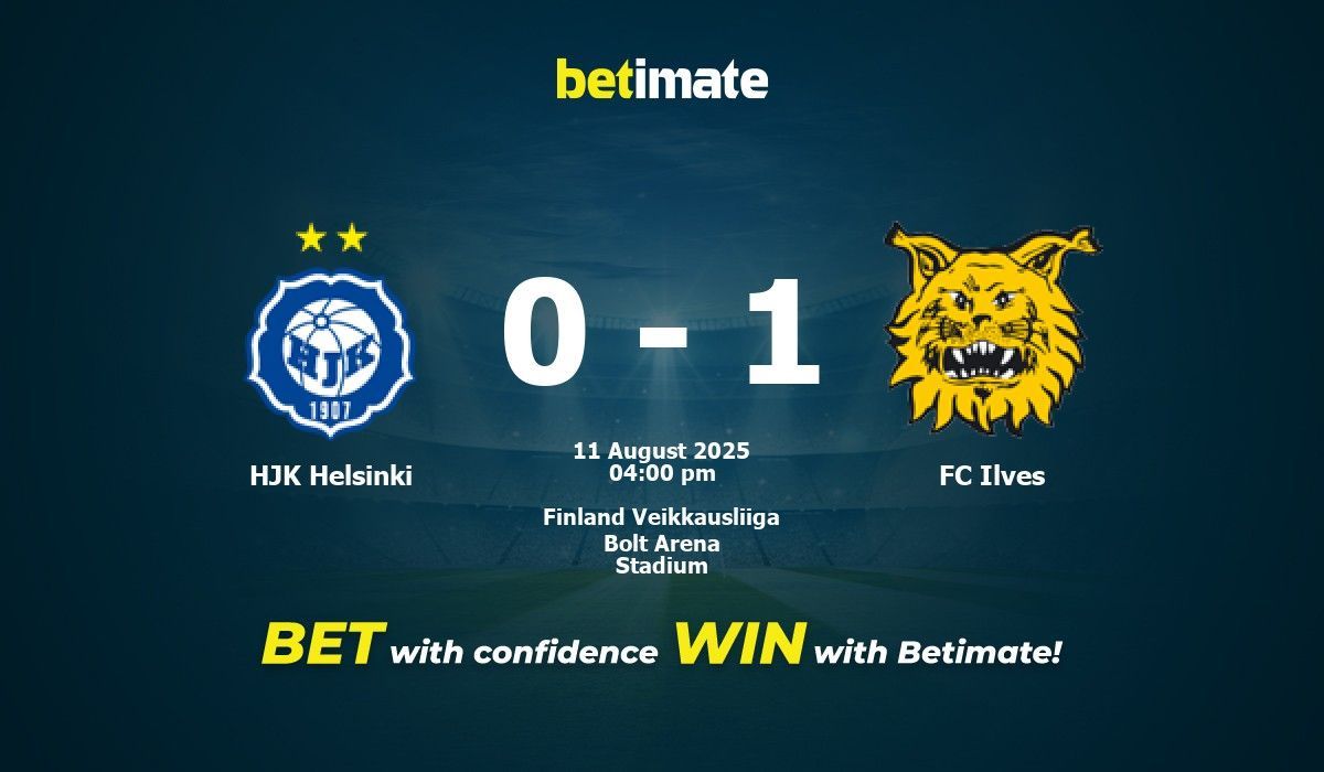 HJK Helsinki vs FC Ilves Prediction, Odds & Betting Tips 08/11/2025