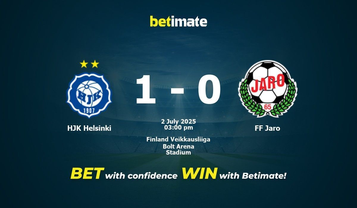 HJK Helsinki vs FF Jaro Prediction, Odds & Betting Tips 07/02/2025