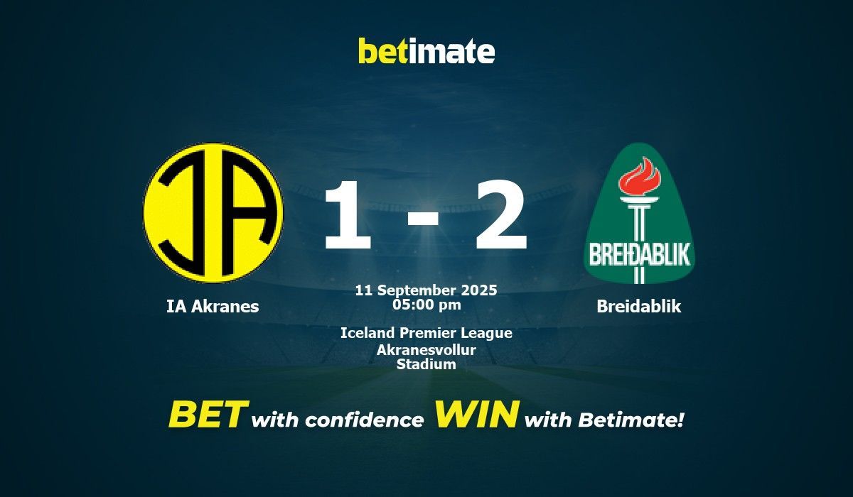 IA Akranes vs Breidablik Prediction, Odds & Betting Tips 09/11/2025