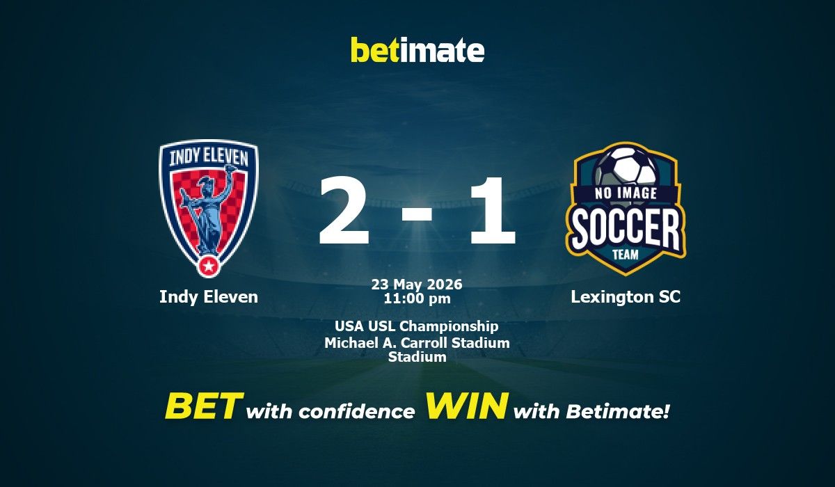 Indy Eleven vs Lexington SC Prediction, Odds & Betting Tips 05/23/2026