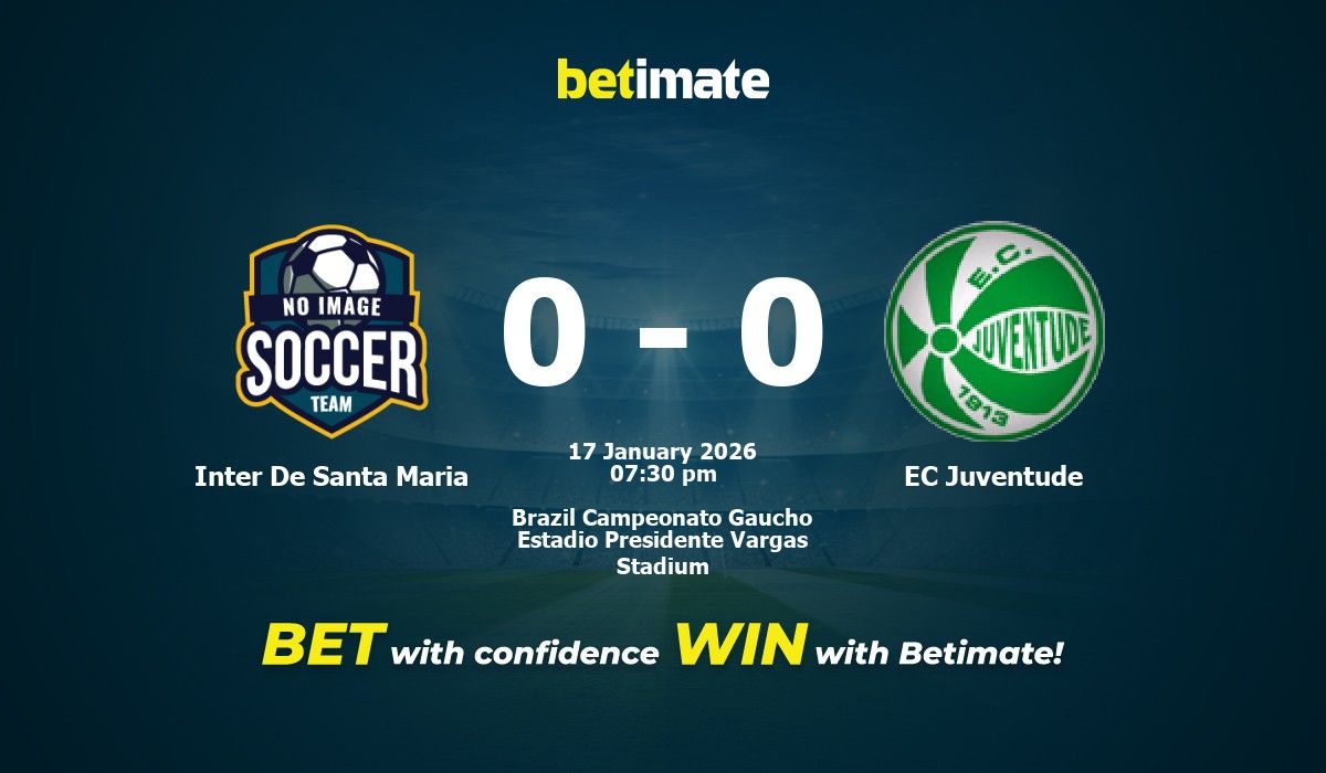Inter De Santa Maria vs EC Juventude Prediction, Odds & Betting Tips 01 ...