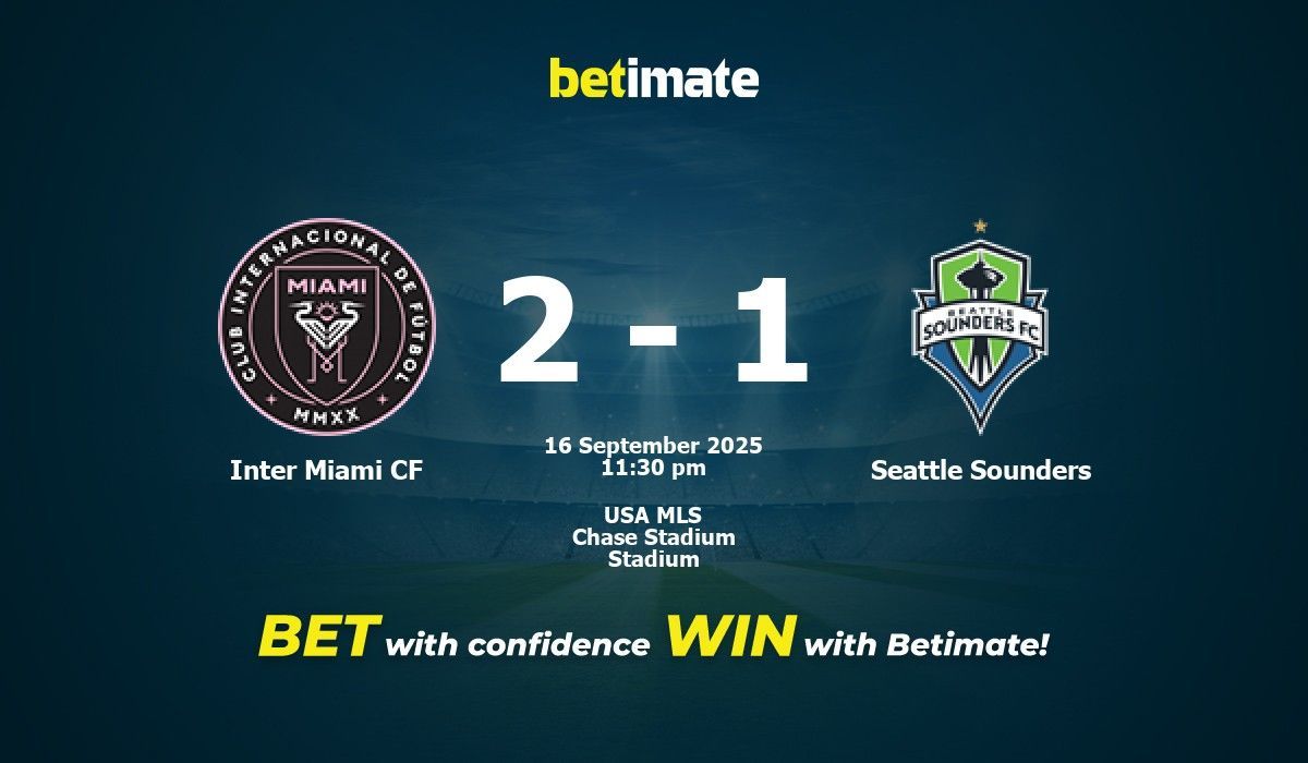 Inter Miami CF vs Seattle Sounders Prediction, Odds & Betting Tips 09 ...