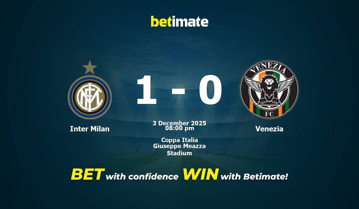 Inter Milan vs Venezia Prediction, Odds & Betting Tips 12/03/2025