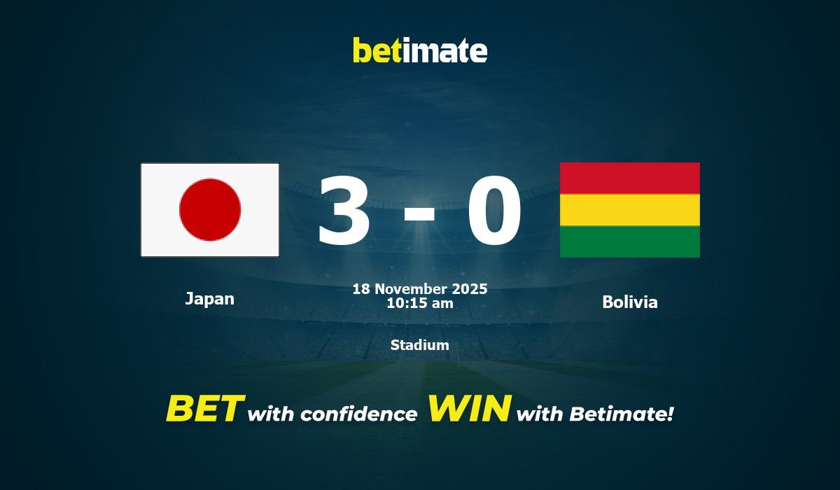 Japan vs Bolivia Prediction, Odds & Betting Tips 11/18/2025