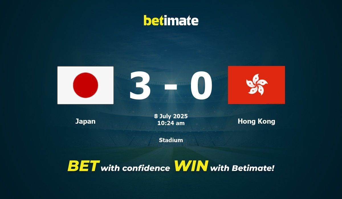 Japan vs Hong Kong Prediction, Odds & Betting Tips 07/08/2025