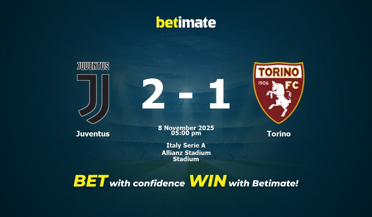 Juventus vs Torino Prediction, Odds & Betting Tips 11/08/2025