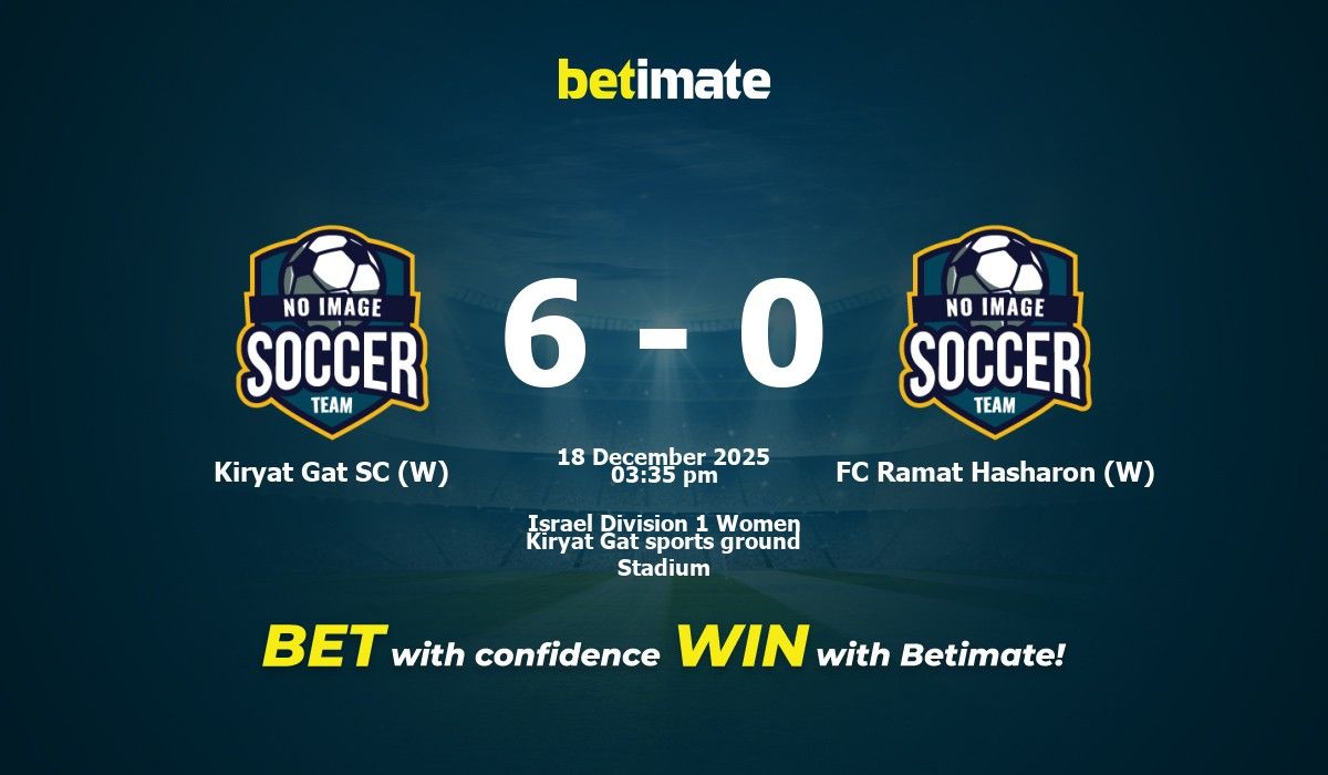 Kiryat Gat SC (W) vs FC Ramat Hasharon (W) Prediction, Odds & Betting ...