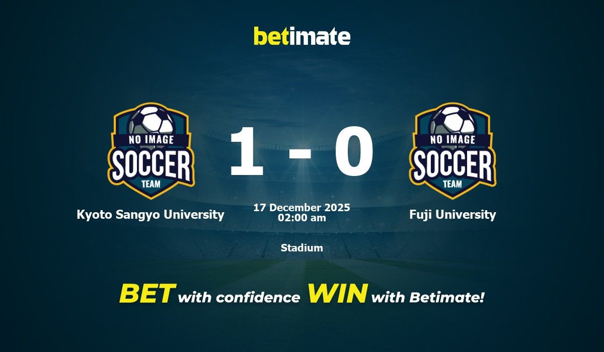 Kyoto Sangyo University vs Fuji University Prediction, Odds & Betting ...