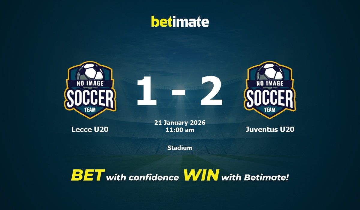 Lecce U20 vs Juventus U20 Prediction, Odds & Betting Tips 01/21/2026