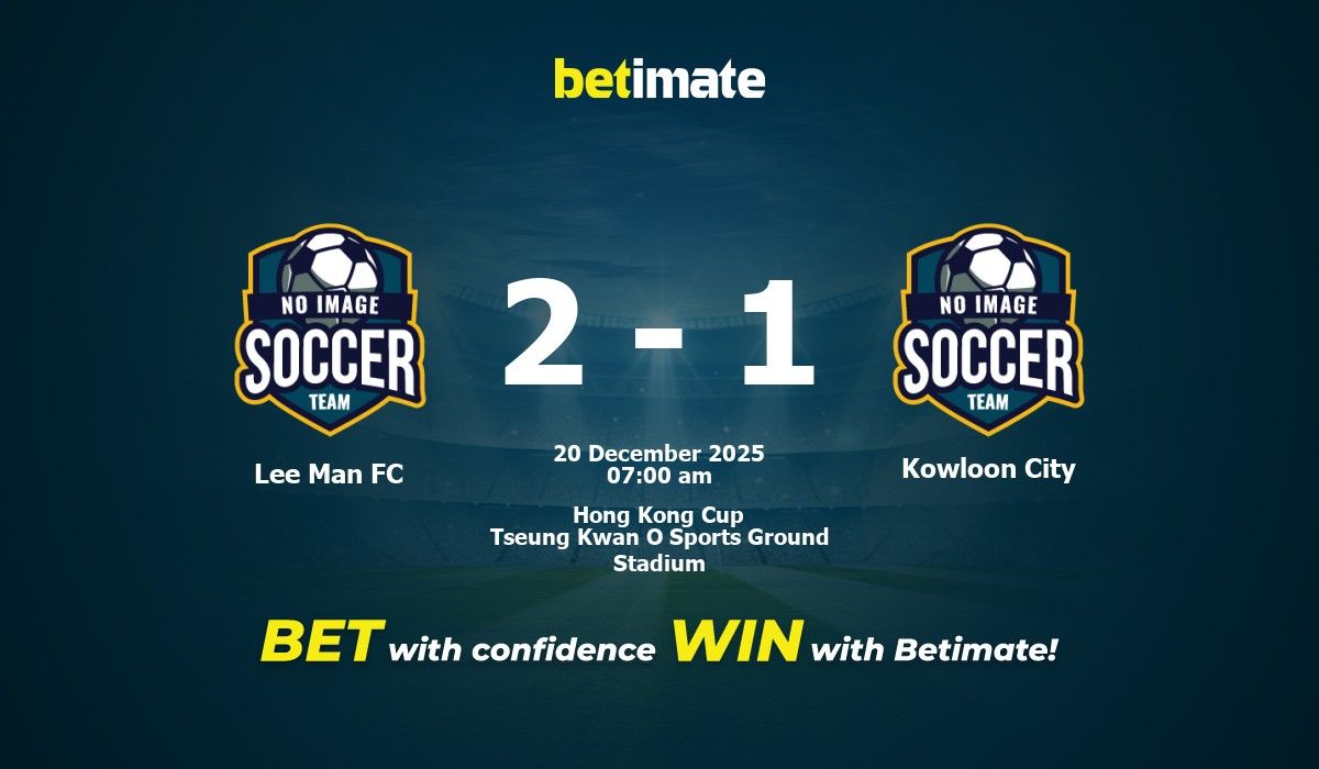 Lee Man FC vs Kowloon City Prediction, Odds & Betting Tips 12/20/2025