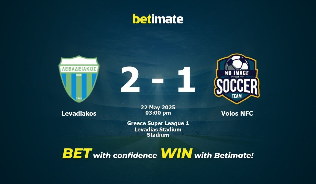 Levadiakos vs Volos NFC Prediction, Odds & Betting Tips 05/22/2025