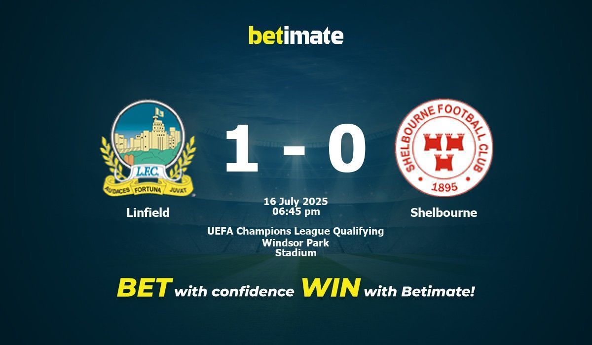 Linfield vs Shelbourne Prediction, Odds & Betting Tips 07/16/2025