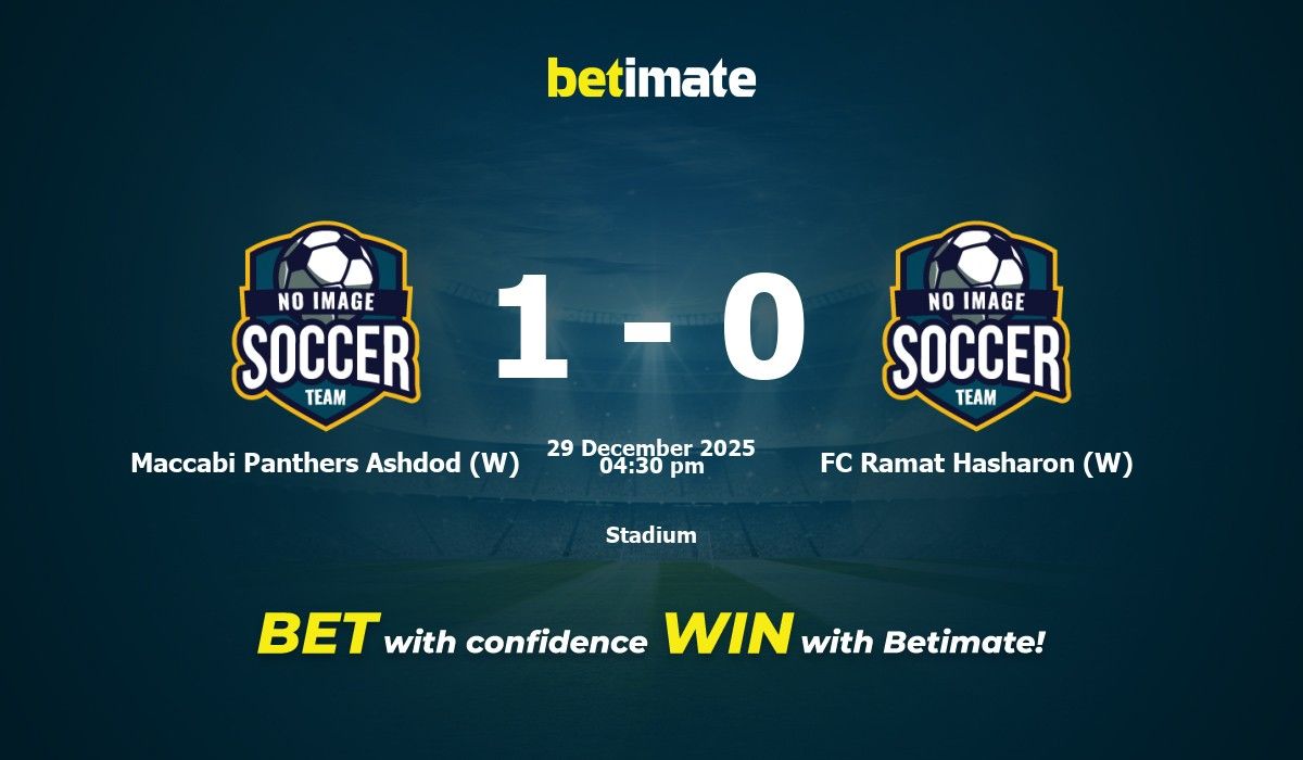 Maccabi Panthers Ashdod (W) vs FC Ramat Hasharon (W) Prediction, Odds ...