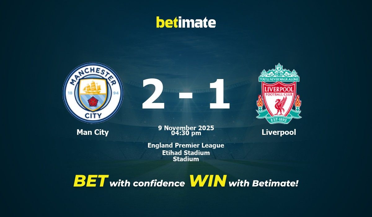 Man City vs Liverpool Prediction, Odds & Betting Tips 11/09/2025
