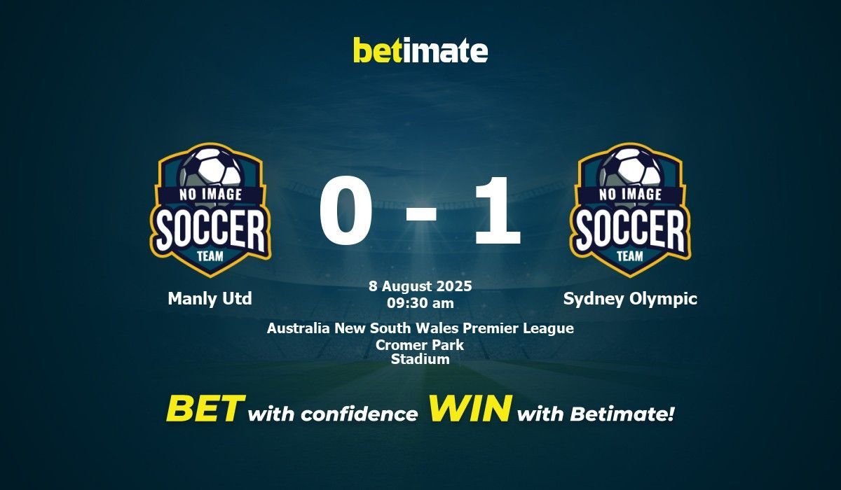 Manly Utd vs Sydney Olympic Prediction, Odds & Betting Tips 08/08/2025