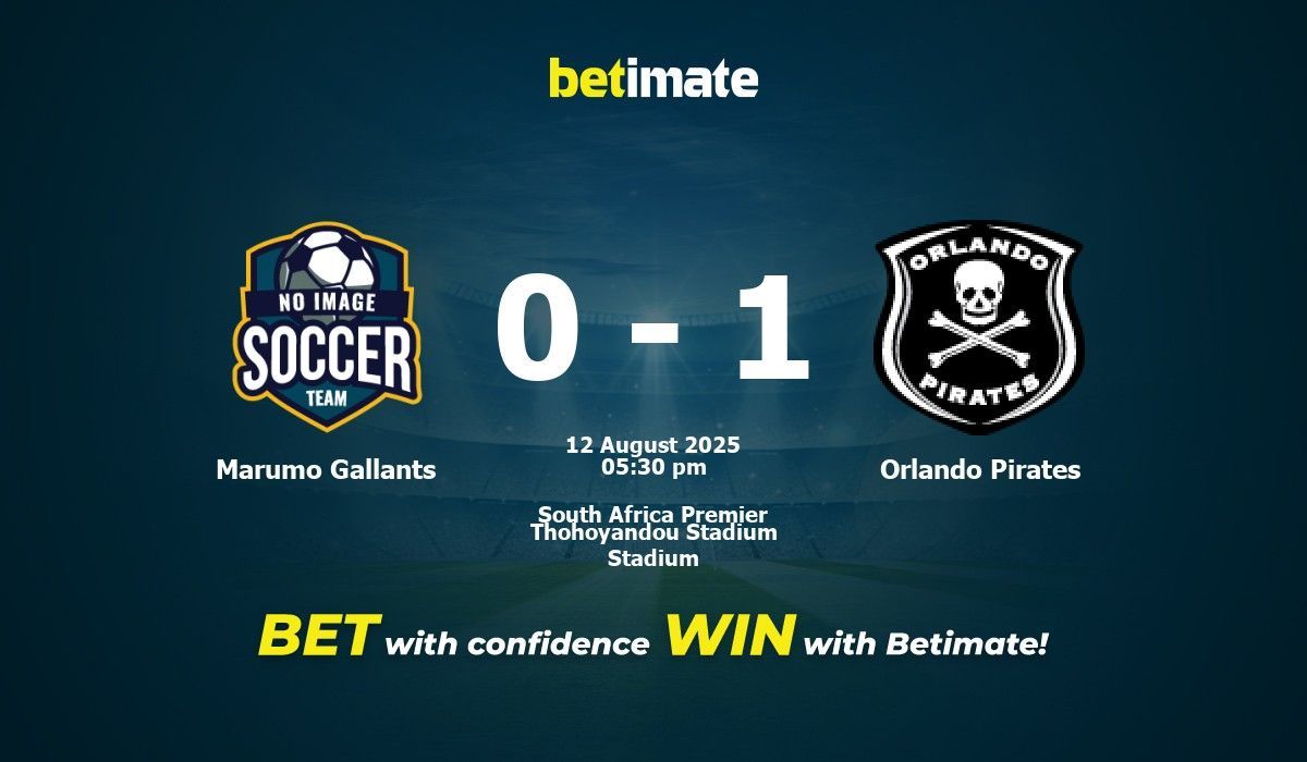 Marumo Gallants vs Orlando Pirates Prediction, Odds & Betting Tips 08 ...