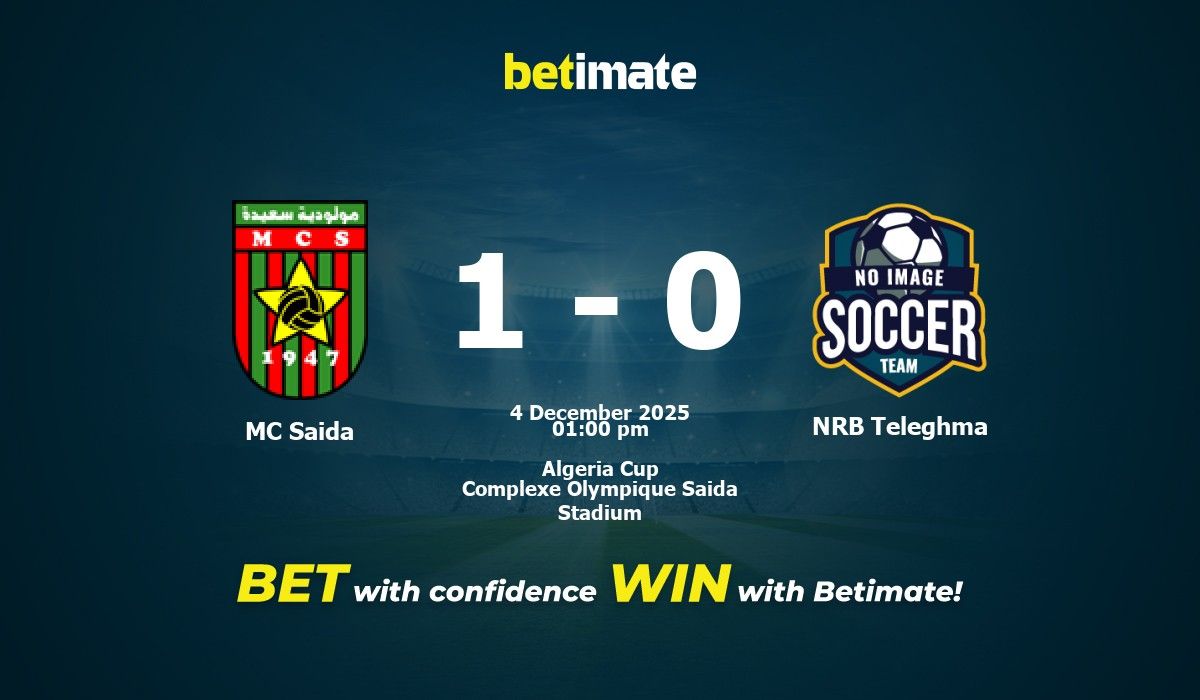 MC Saida vs NRB Teleghma Prediction, Odds & Betting Tips 12/04/2025