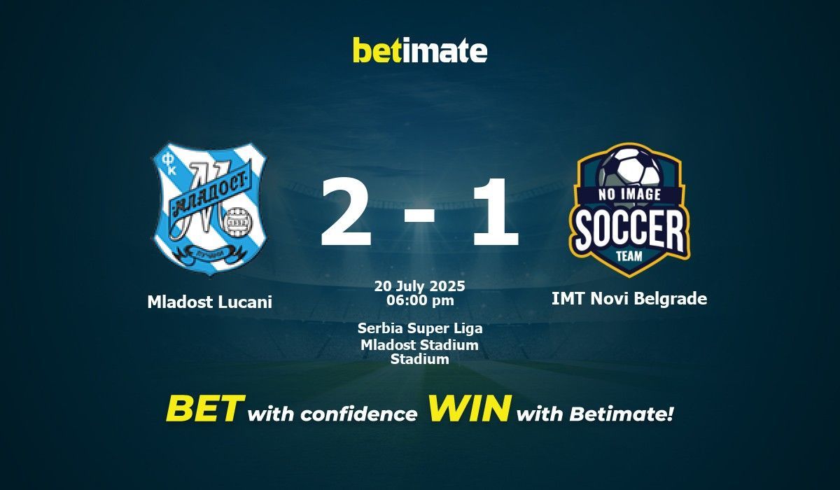 Mladost Lucani vs IMT Novi Belgrade Prediction, Odds & Betting Tips 07 ...