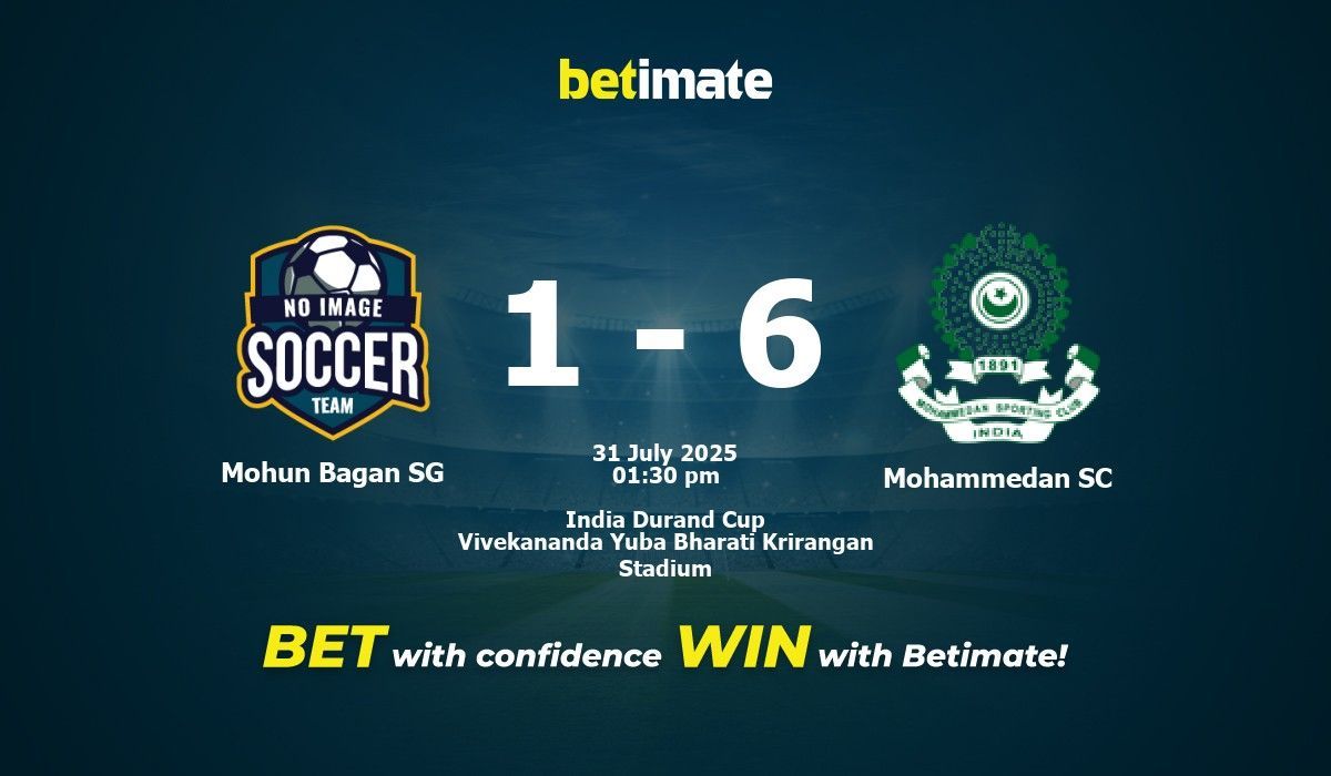 Mohun Bagan SG vs Mohammedan SC Prediction, Odds & Betting Tips 07/31/2025