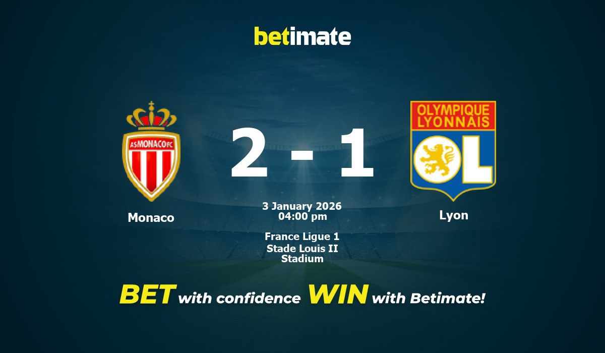 Monaco vs Lyon Prediction, Odds & Betting Tips 01/03/2026