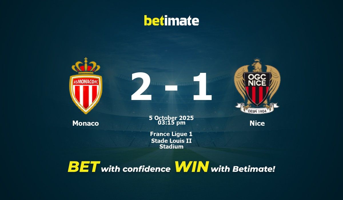 Monaco vs Nice Prediction, Odds & Betting Tips 10/05/2025