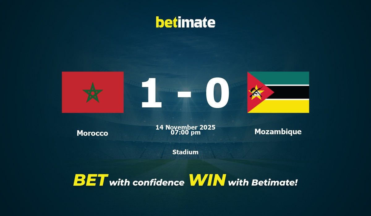Morocco vs Mozambique Prediction, Odds & Betting Tips 11/14/2025