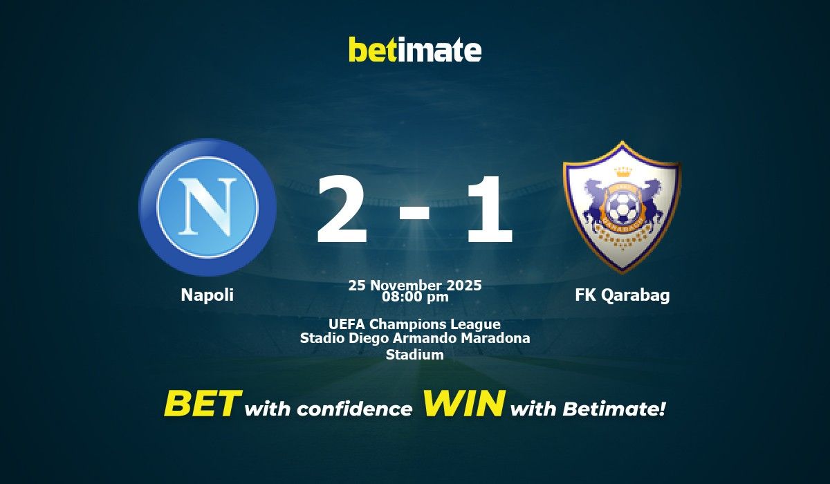 Napoli vs FK Qarabag Prediction, Odds & Betting Tips 11/25/2025