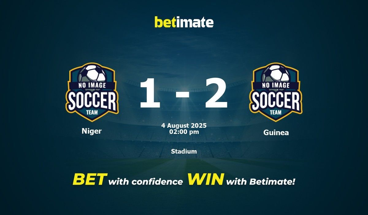 Niger vs Guinea Prediction, Odds & Betting Tips 08/04/2025