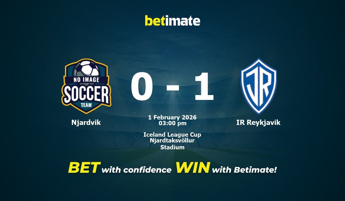 Njardvik vs IR Reykjavik Prediction, Odds & Betting Tips 02/01/2026
