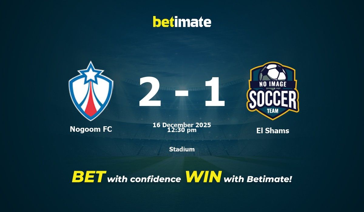 Nogoom FC vs El Shams Prediction, Odds & Betting Tips 12/16/2025