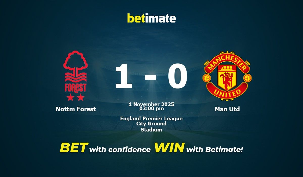 Nottm Forest vs Man Utd Prediction, Odds & Betting Tips 11/01/2025