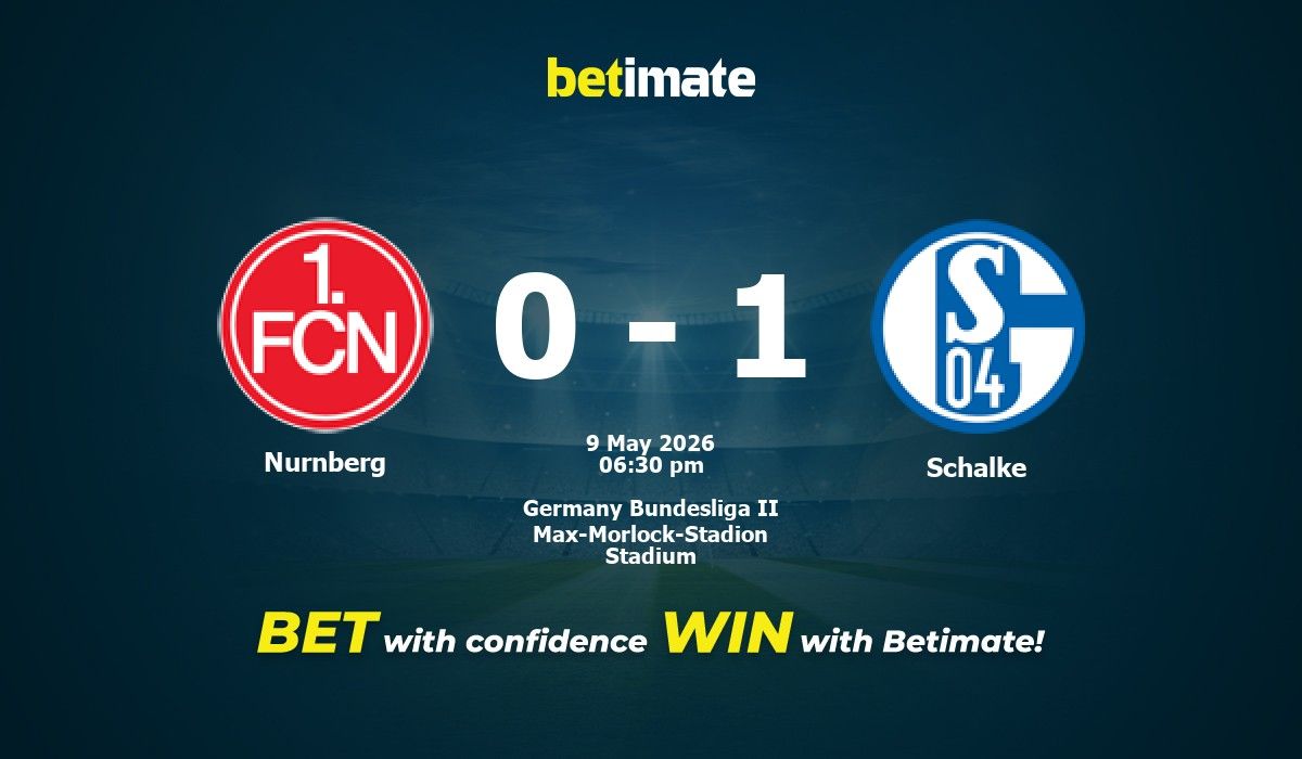 Nurnberg vs Schalke Prediction, Odds & Betting Tips 05/09/2026