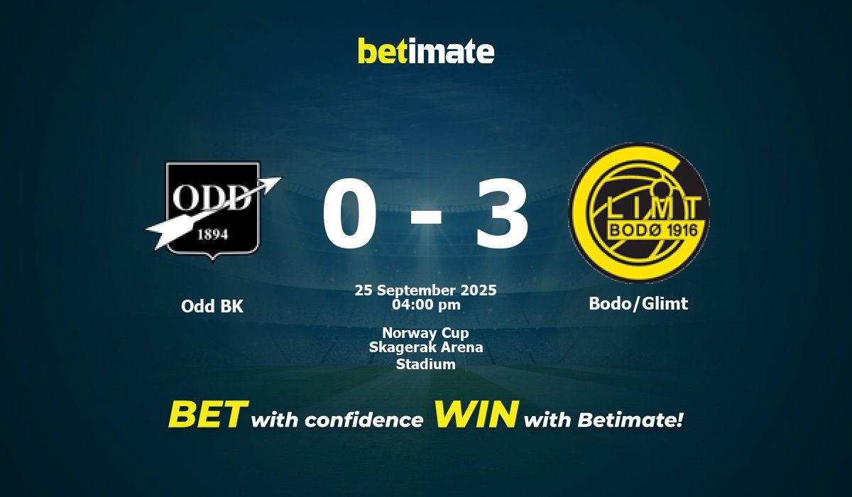 Odd BK vs Bodo/Glimt Prediction, Odds & Betting Tips 09/25/2025