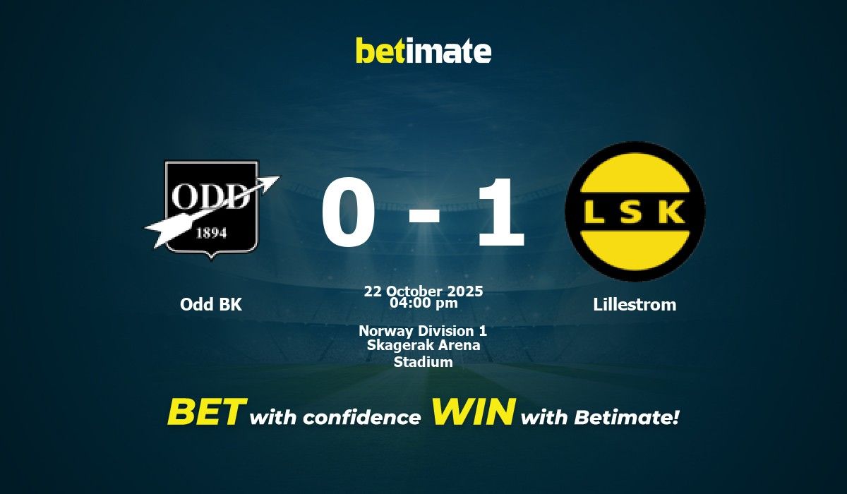 Odd BK vs Lillestrom Prediction, Odds & Betting Tips 10/22/2025
