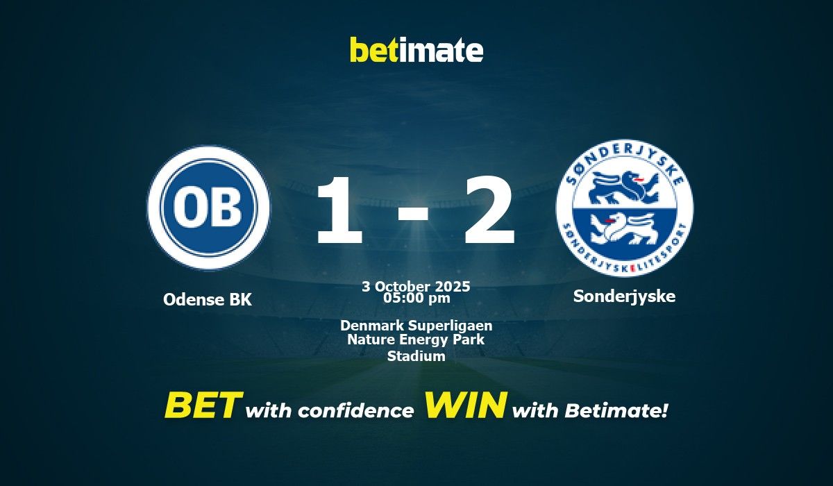 Odense BK vs Sonderjyske Prediction, Odds & Betting Tips 10/03/2025