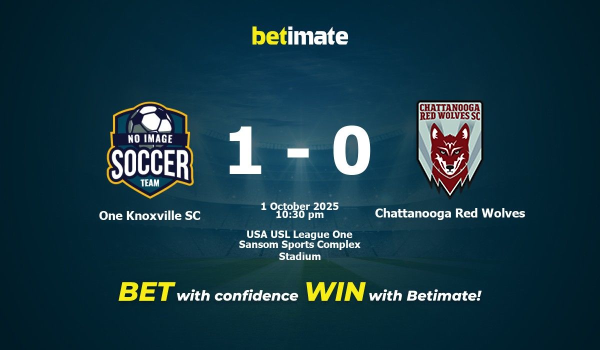 One Knoxville SC vs Chattanooga Red Wolves Prediction, Odds & Betting ...