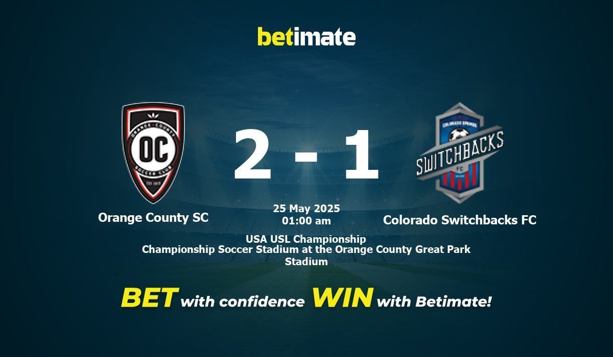 Orange County SC vs Colorado Switchbacks FC Prediction, Odds & Betting ...