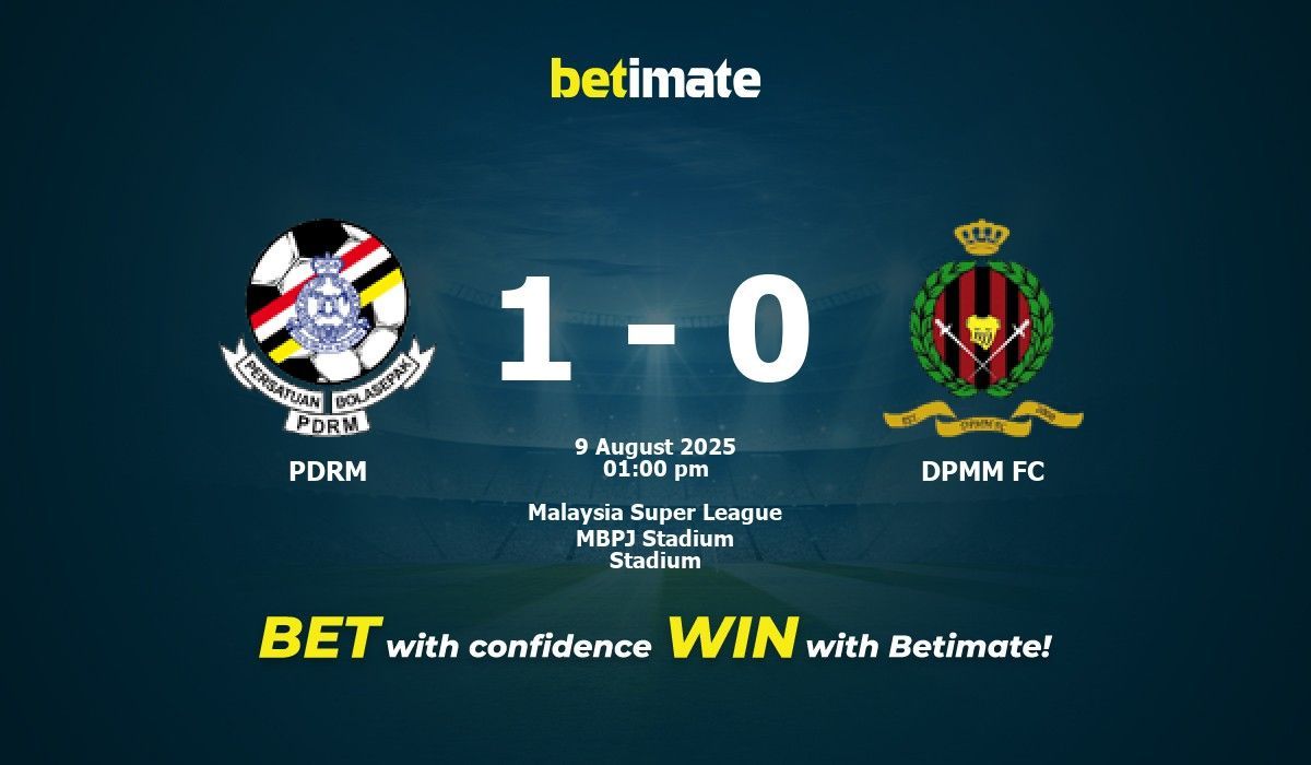 PDRM vs DPMM FC Prediction, Odds & Betting Tips 08/09/2025