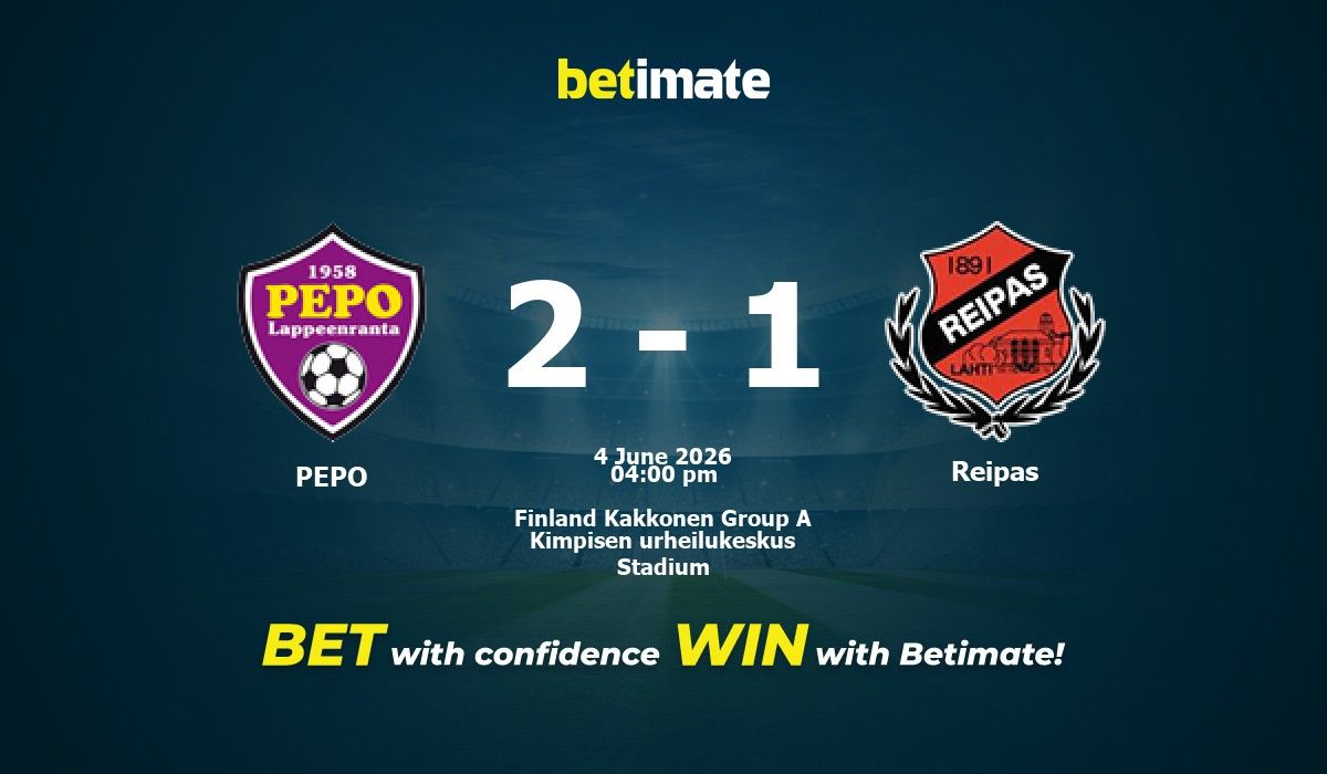 PEPO vs Reipas Prediction, Odds & Betting Tips 06/04/2026