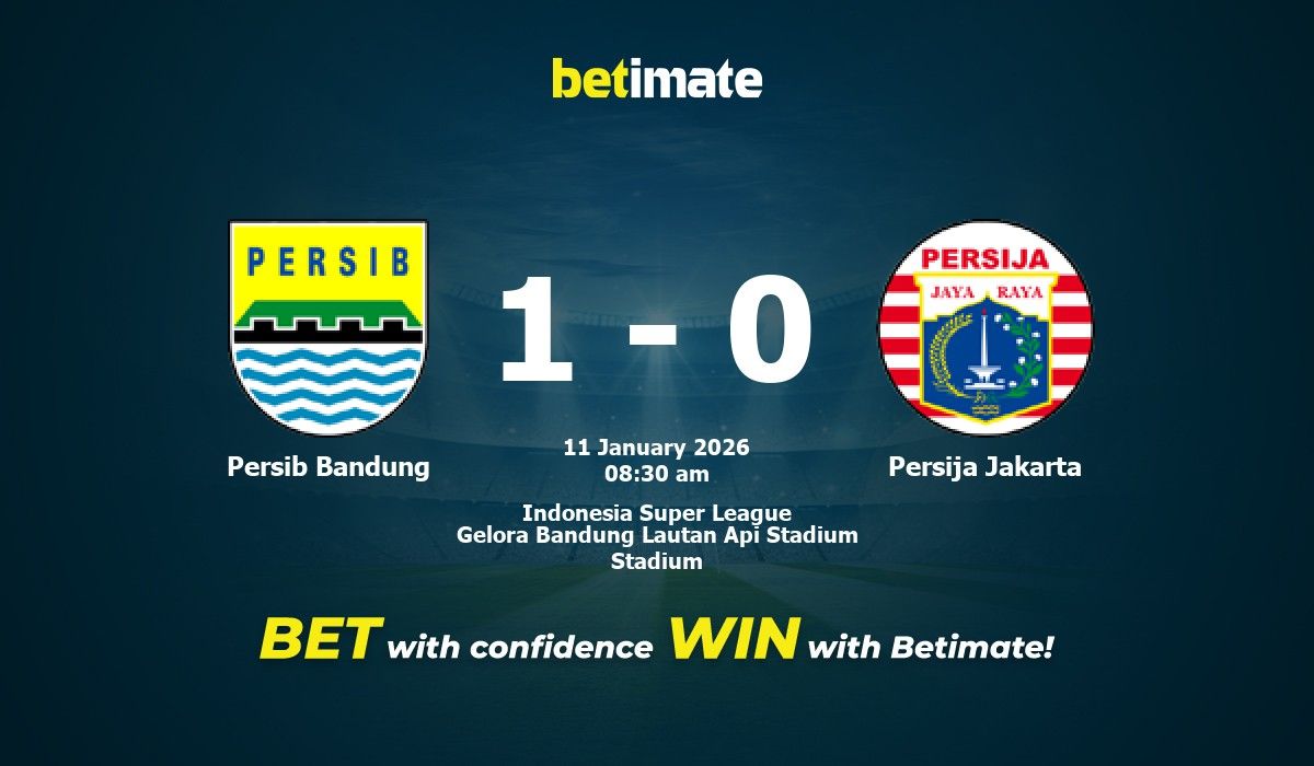 Persib Bandung vs Persija Jakarta Prediction, Odds & Betting Tips 01/11 ...