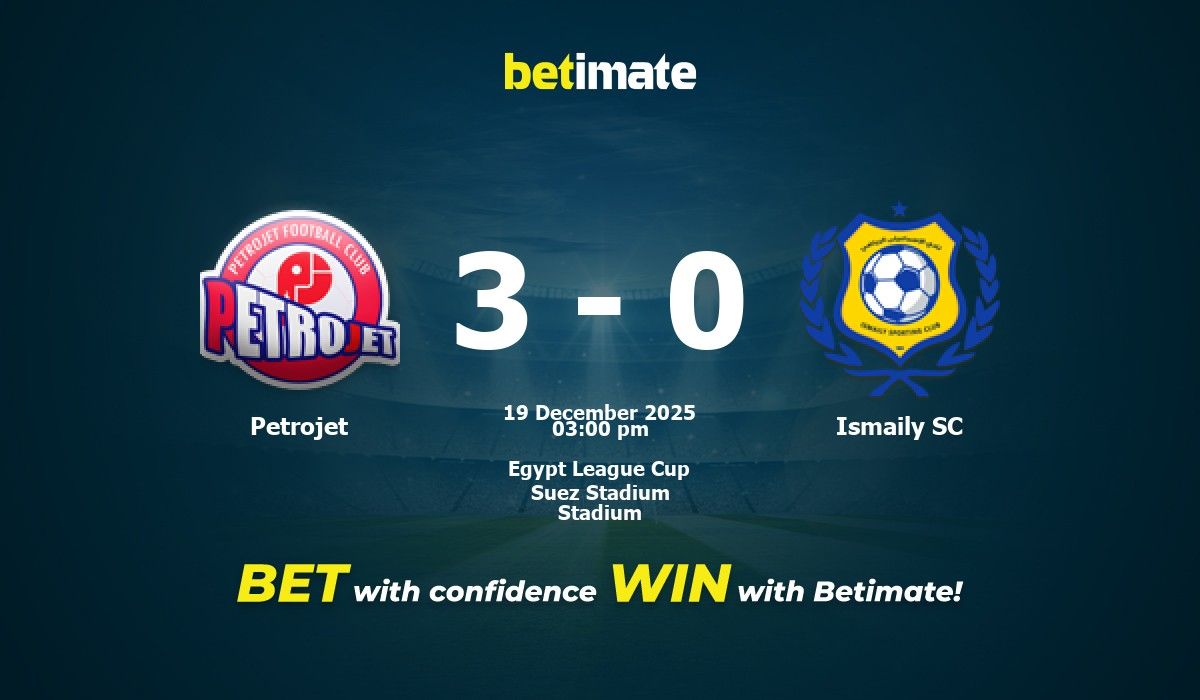 Petrojet vs Ismaily SC Prediction, Odds & Betting Tips 12/19/2025